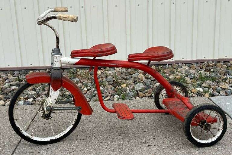 Hamilton Steel 2-Seater Tricycle - Creamer Auction