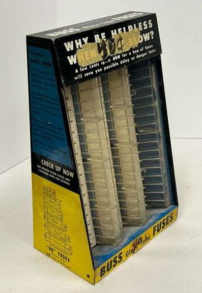Buss Fuses Store Display Rack - 9.5” Tall - Creamer Auction