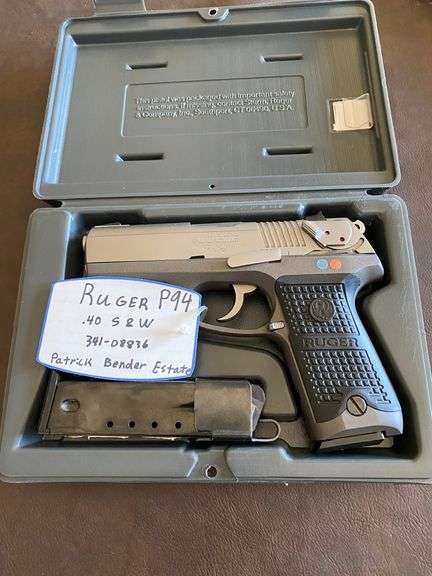 Ruger P94 .40 Smith & Wesson Pistol - Creamer Auction