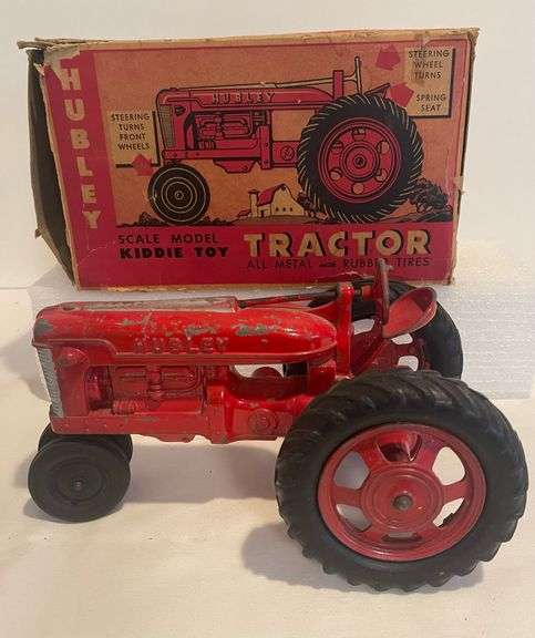 Hubley Scale Model Kiddie Toy No. 490 Tractor w/ Original Box - Creamer ...