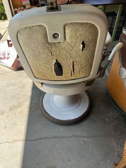Vintage Emil J. Paidar Barber Chair - Creamer Auction