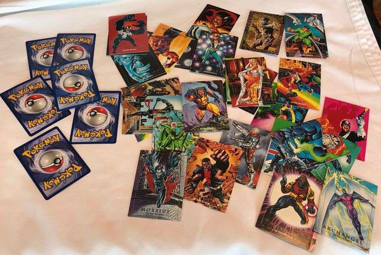 Marvel Masterpiece Collector Cards & A few Pokémon Cards - Creamer Auction