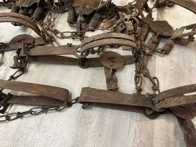 (18x) Traps - #2 Coilspring and # 1 1/2 Longspring - Creamer Auction