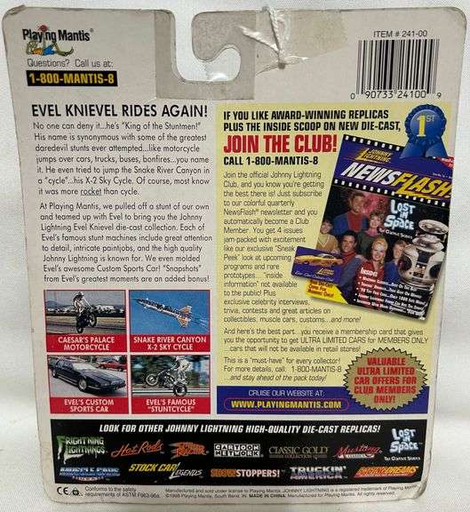 Johnny Lightning Evel Knievel Die-Cast Motorcycle – King of the ...