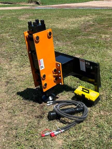 Wolverine PD-12-08D Hydraulic Post Pounder - Skid Steer Attachment ...