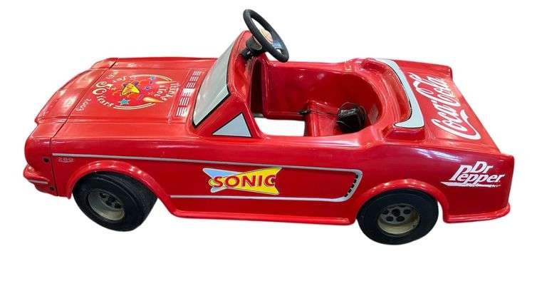 Sonic Drive-In Mustang Electric Pedal Car - Creamer Auction