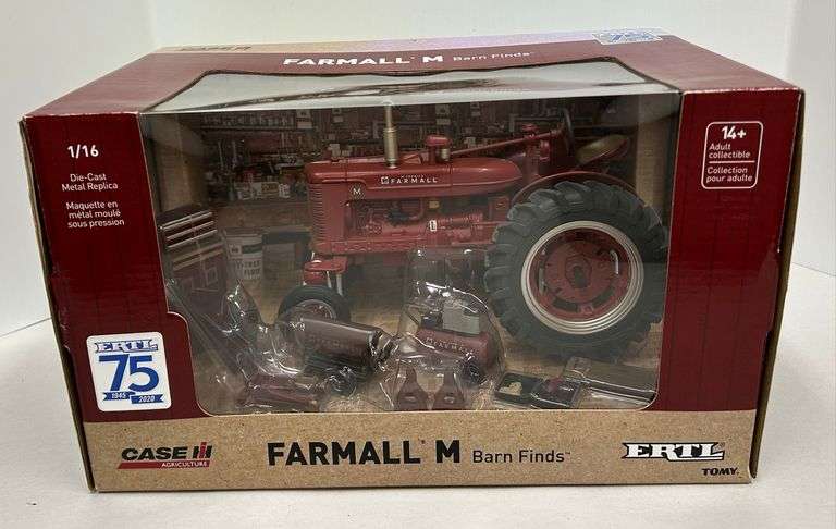 Farmall M Tractor - Barn Finds - ERTL 75th Anniversary - 1/16 Scale ...