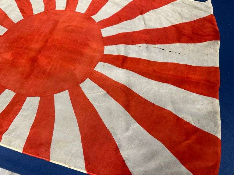 WWII Japanese Rising Sun Flag - Creamer Auction