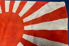 WWII Japanese Rising Sun Flag - Creamer Auction
