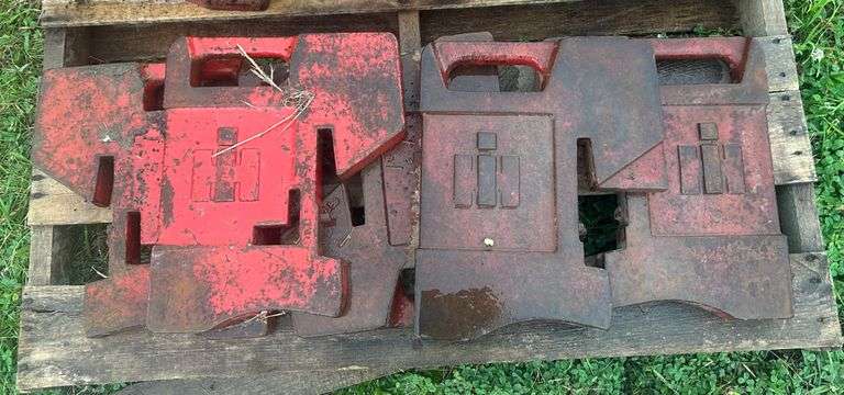 (5) IH Embossed International Front Weights - Creamer Auction