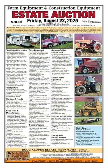 View Auction Flyer - Creamer Auction