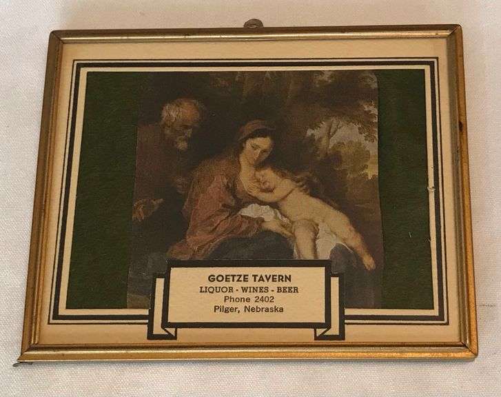 Goetze Tavern - Pilger, Nebraska - Advertising Picture - Creamer Auction
