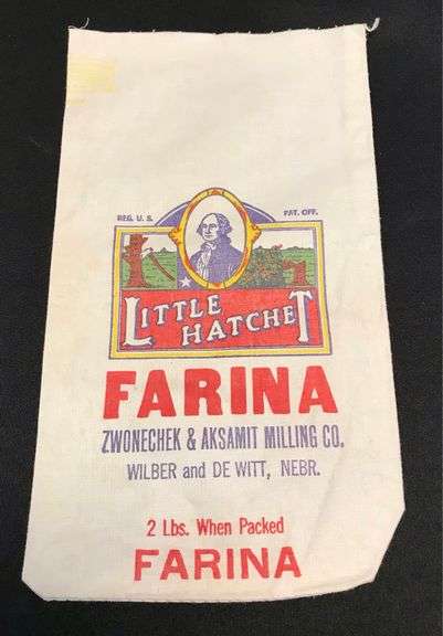 Little Hatchet - Farina Cloth Sack - Creamer Auction
