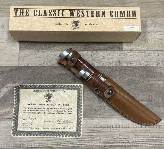 “The Classic Western Combo” North American Hunting Club - Knife and ...