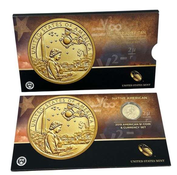 2019 Native American $1 Coin & $1 Federal Reserve Note – U.S. Mint ...