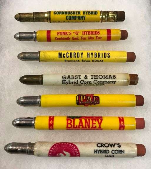 Seed Corn Advertising Bullet Pencils - Creamer Auction