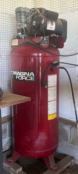 Magna Force 7 HP. - 60 Gallon Upright Air Compressor - Creamer Auction