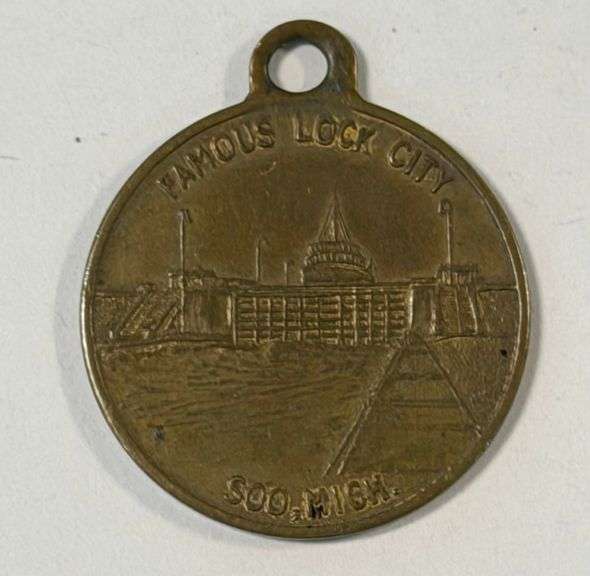 Soo, Michigan - Famous Lock City - Key Fob - Creamer Auction