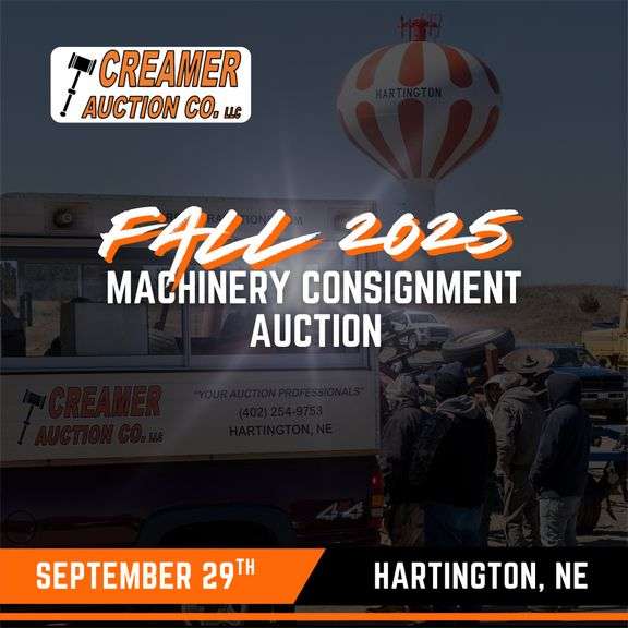 2025 Hartington, NE Fall Consignment Auction - Creamer Auction