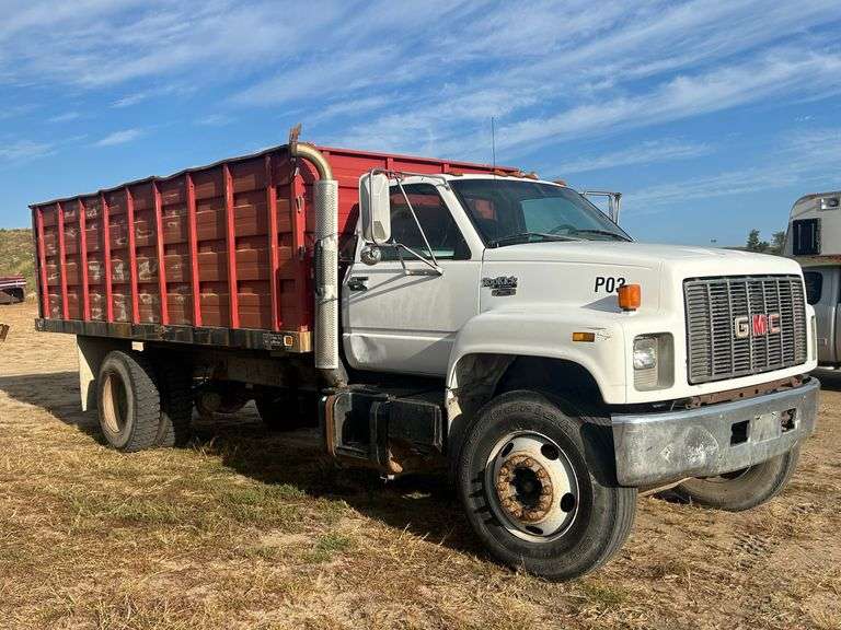 1996 GMC C7000 Top Kick Truck w/ Grain Box GMC C7000 1GMD7H1J5TJ500278 ...