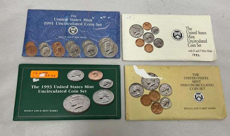 Group of (4) U.S. Uncirculated Coin Sets - Creamer Auction
