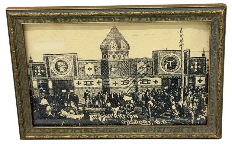 Rare -“Gregory South Dakota Corn Palace Picture with Indians” - Creamer ...