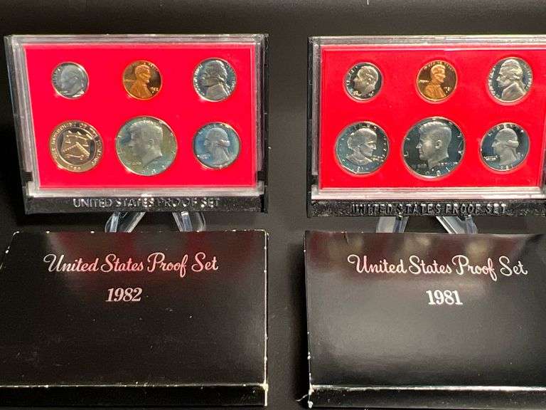 1981 & 1982 United States Proof Sets - Coastal Downsizing LLC