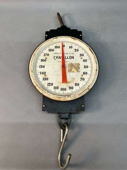 Vintage Chatillon Hanging 100lb Scale - Coastal Downsizing LLC