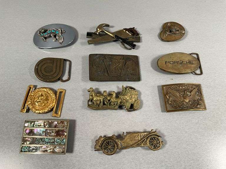 Belt Buckles, Includes Ivar Hyden, Abalone, Porsche and More - Coastal ...
