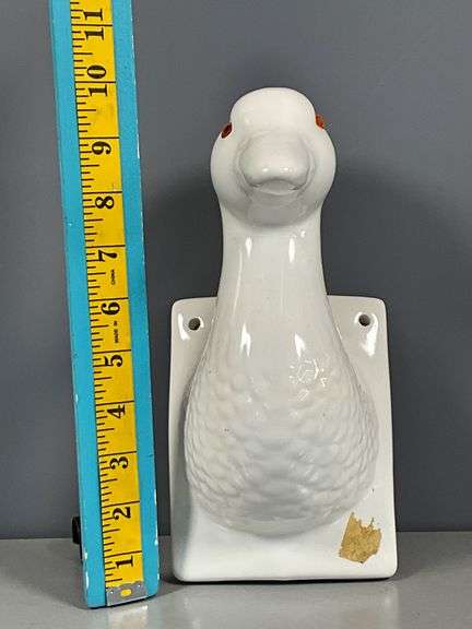 Vintage Ceramic Goose Head Wall Mount - Coastal Downsizing LLC