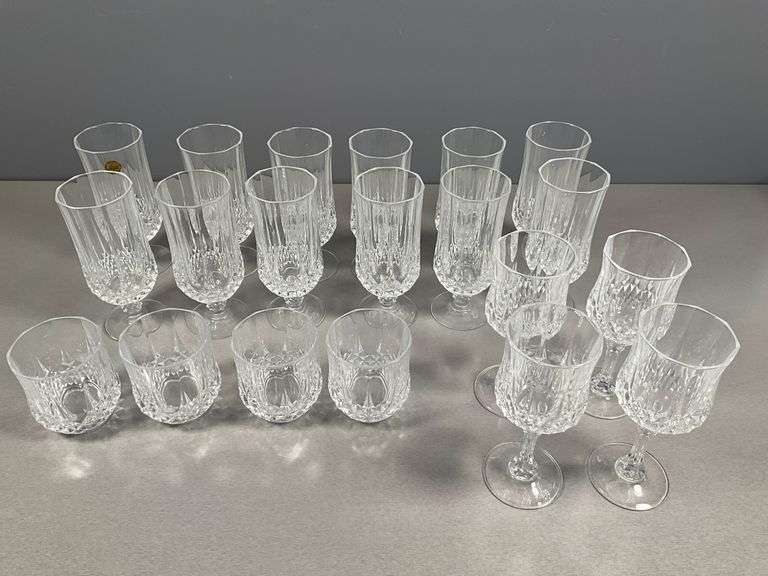 Cristal d’Arques Longchamp Crystal Glassware Set – 20 Pieces - Coastal ...