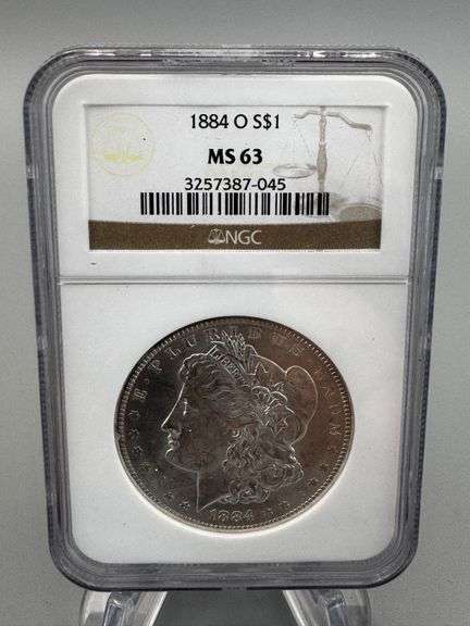1884-O Morgan Silver Dollar NGC MS63 - Coastal Downsizing LLC