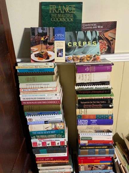 Collection of Over 50 Cookbooks Featuring Regional, International, and ...
