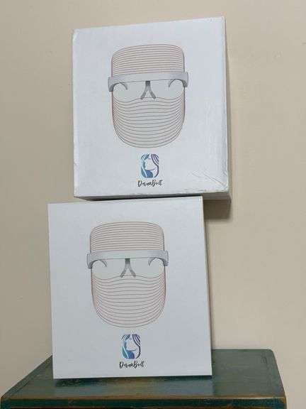 Dermabolt LED Facial Mask in Original Packaging with Two Units ...