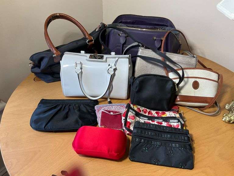 Collection of Mixed Designer and Non-Designer Bags and Pouches ...