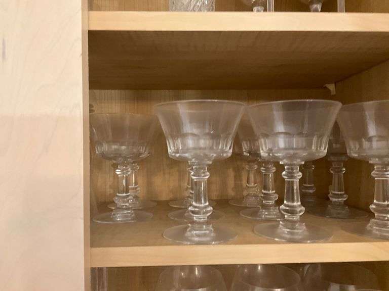 Mixed Collection of Glassware Including Wine, Champagne, and Cocktail ...