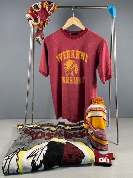 Washington Redskins Fan Gear Collection Including Apparel, Hat, and ...