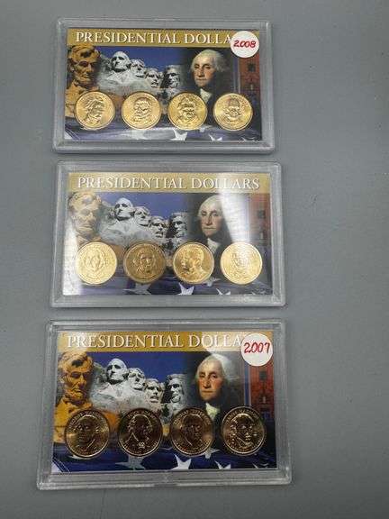 Sets of Presidential Dollar Coins Issued by Whitman Publishing, 2007 ...