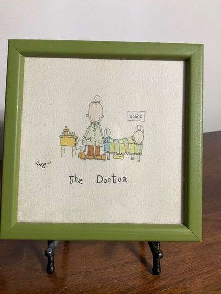 Framed Peanuts Comic Strip and Signed ‘The Doctor’ Print - Coastal ...