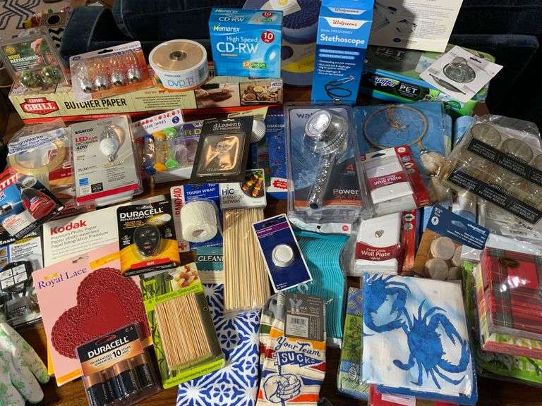 Assorted Lot of New or Like New Household, Office, and Decorative Items ...