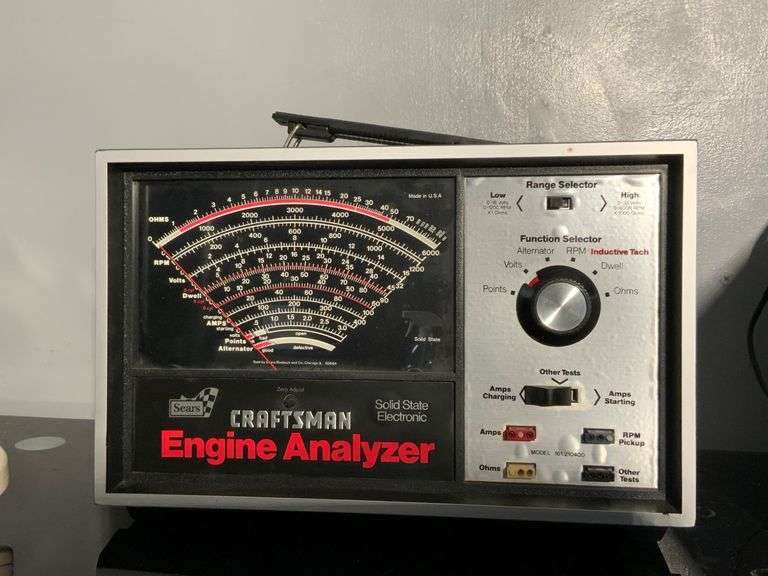 Craftsman Solid State Electronic Engine Analyzer With Accessories ...