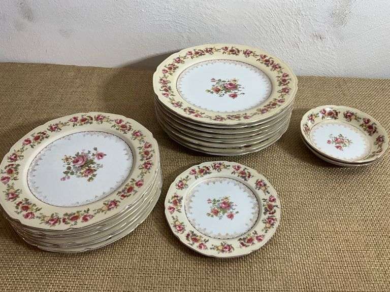 Gold Castle Dinnerware Pieces, Made in Japan, Floral Pattern - Coastal ...