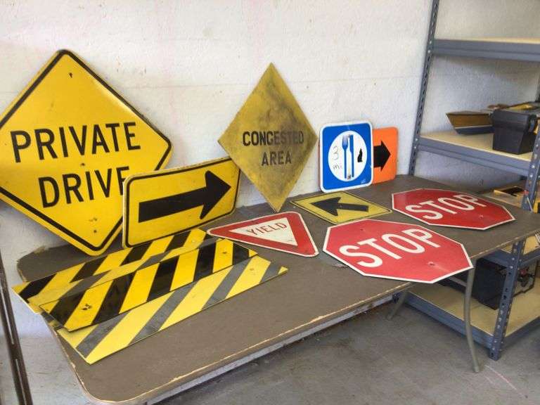 MISC. ROAD SIGNS - Currie Auction Service