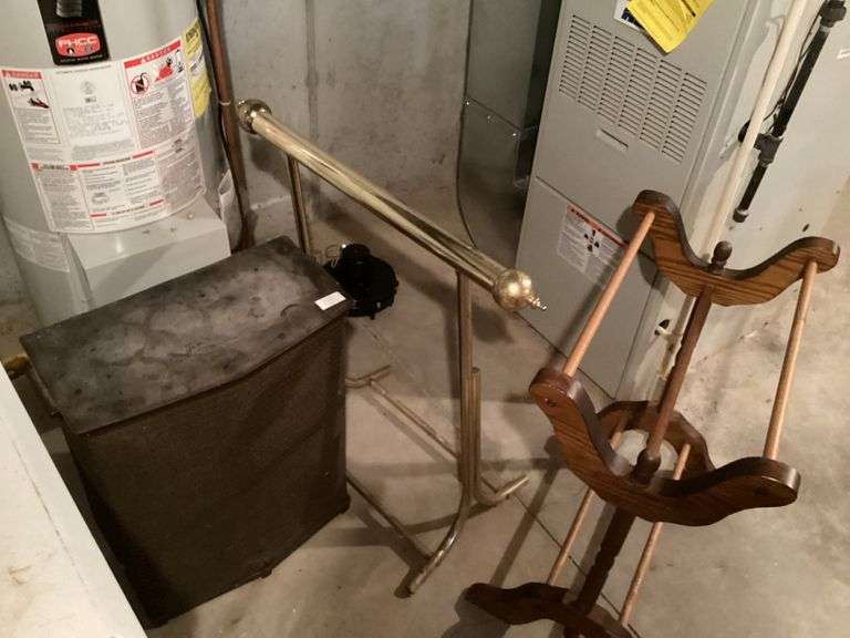 LAUNDRY HAMPER WITH TWO RACKS - Currie Auction Service