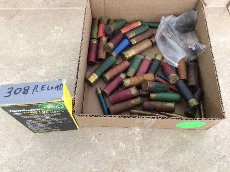 OLD SHOTGUN SHELLS AND .308 RELOAD SHELLS - Currie Auction Service