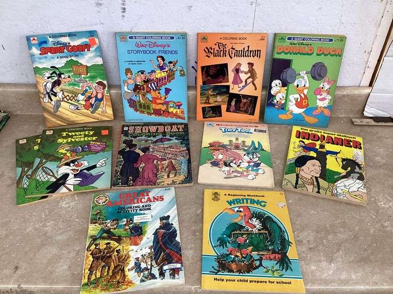 11 COLORING BOOKS - Currie Auction Service