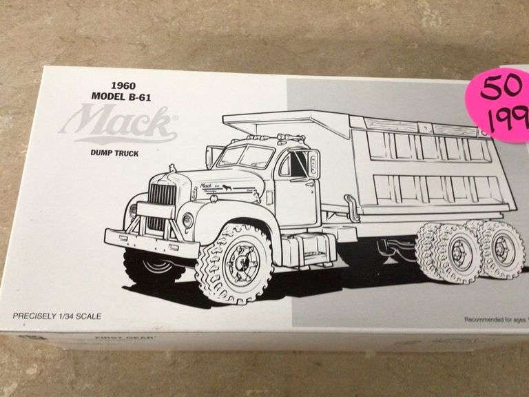 EASTWOOD AUTOMOBILIA DIE CAST 1960 MODEL B-61 MACK DUMP TRUCK - Currie ...