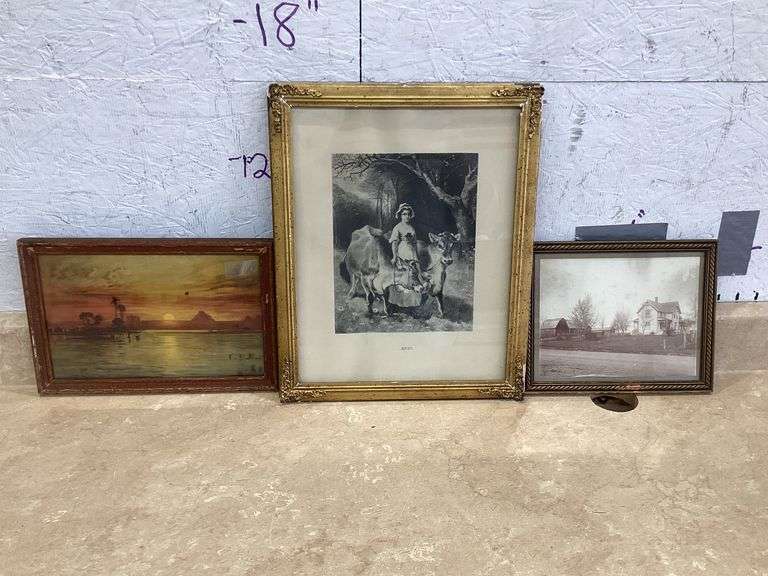 OLD PICTURE AND FRAMES - Currie Auction Service
