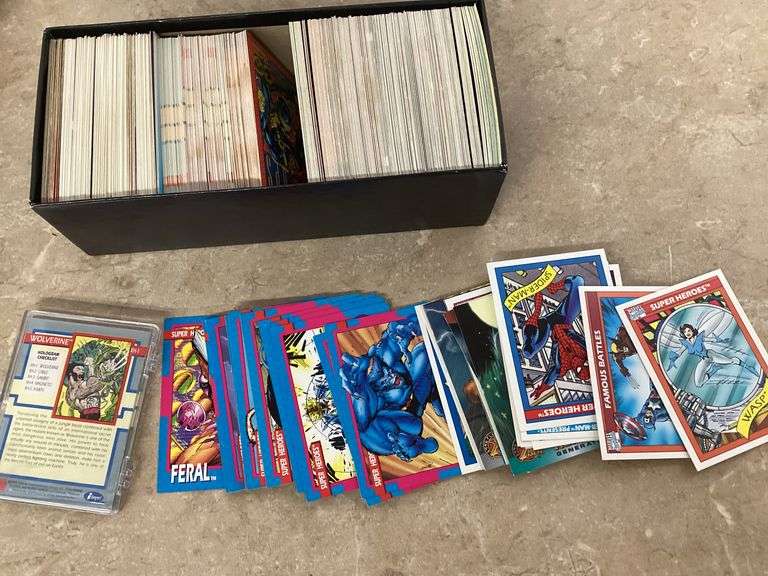 VINTAGE 1990'S MARVEL CHARACTER TRADING CARDS - Currie Auction Service