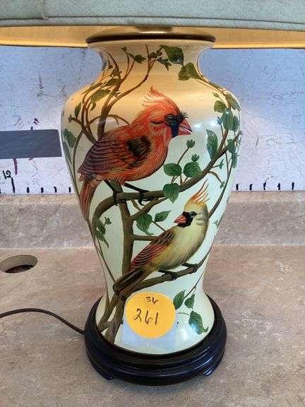 CARDINAL TABLE LAMP (WORKS) - Currie Auction Service